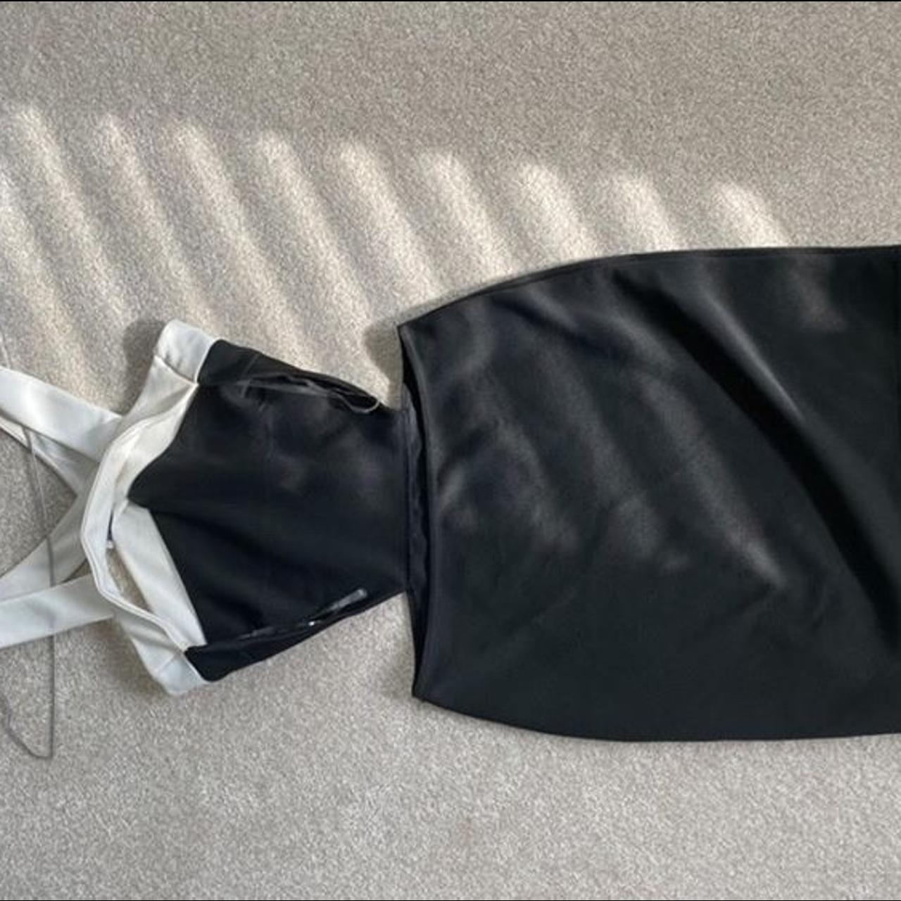 ASOS backless pilot strap dress. Monochrome black... | Depop