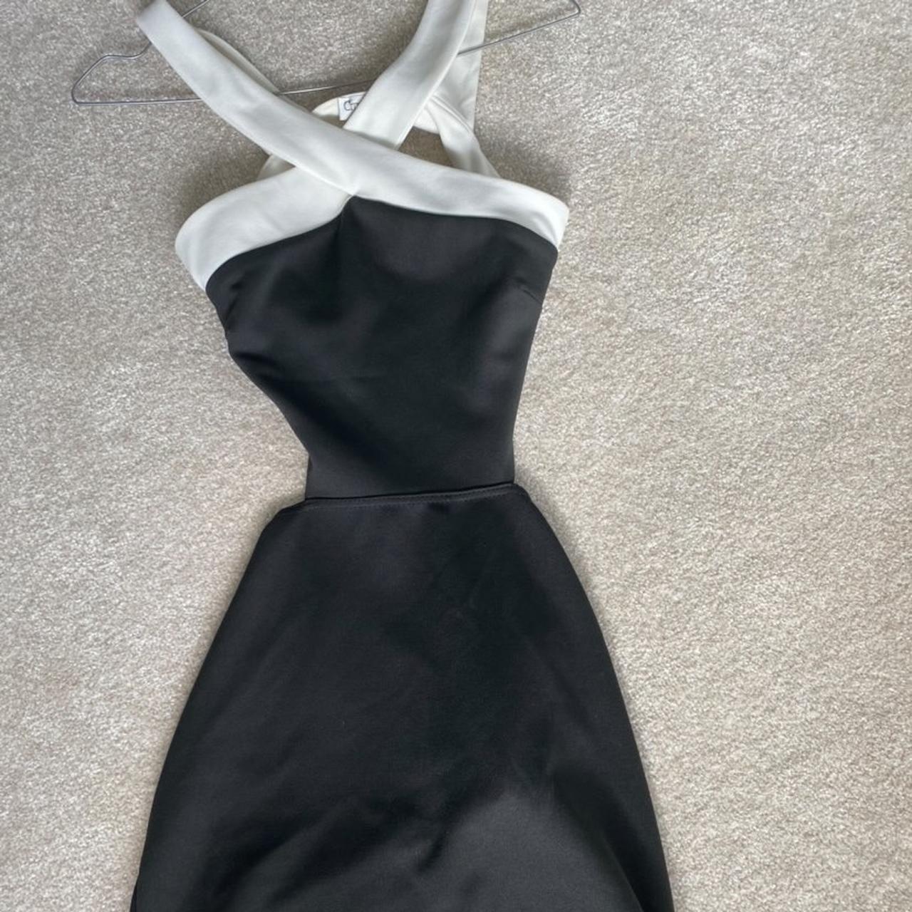 ASOS backless pilot strap dress. Monochrome black... | Depop