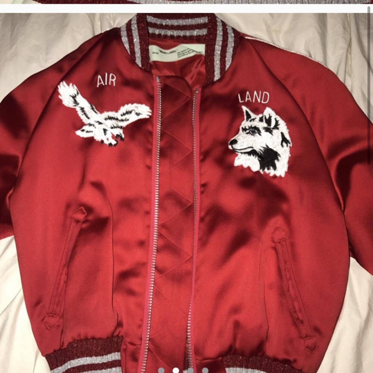 Off-White Women's Red Jacket | Depop