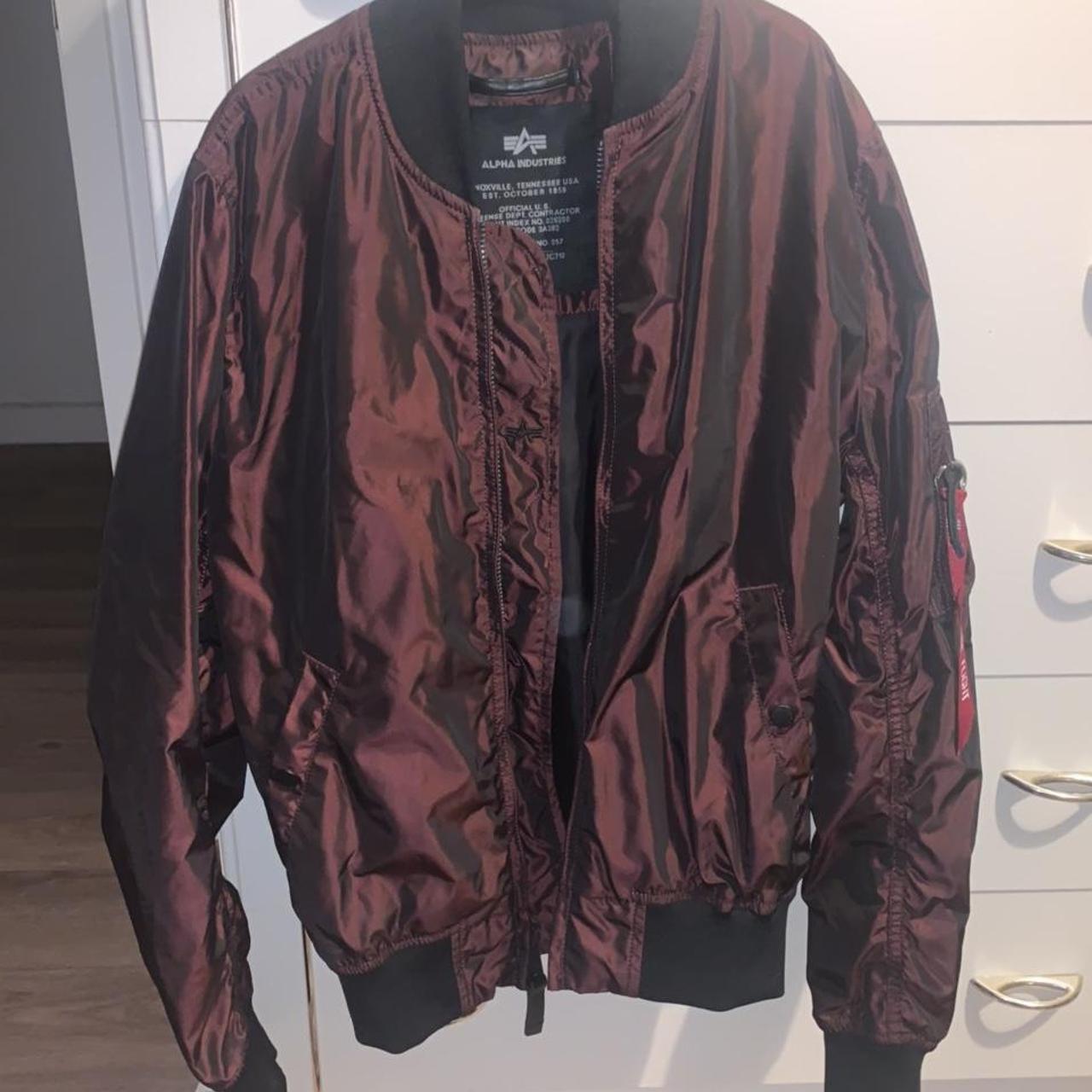Alpha Industries MA1 Ordium Bomber Jacket Slim Fit... - Depop