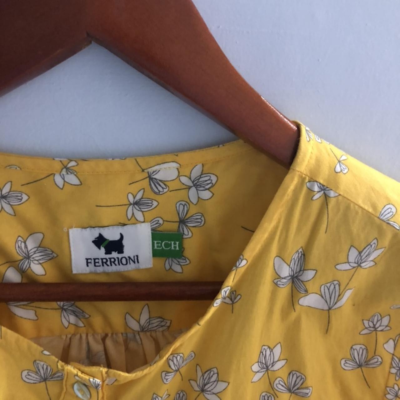 camisa amarilla marca ferrioni talla extra chica -... - Depop