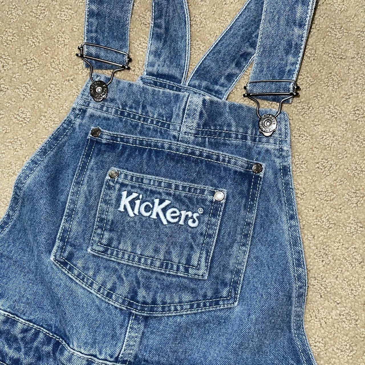 Kickers Jean Overalls Like New, Worn... - Depop