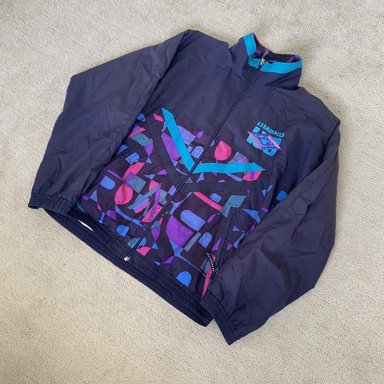Vintage Umbro festival jacket Very wavy design... - Depop