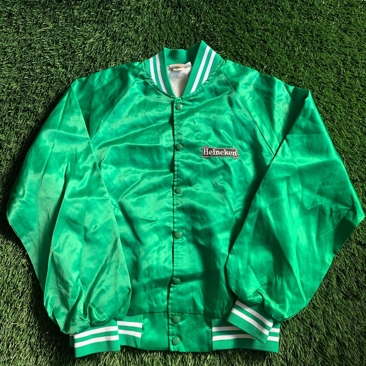 Women's Green and White Jacket | Depop