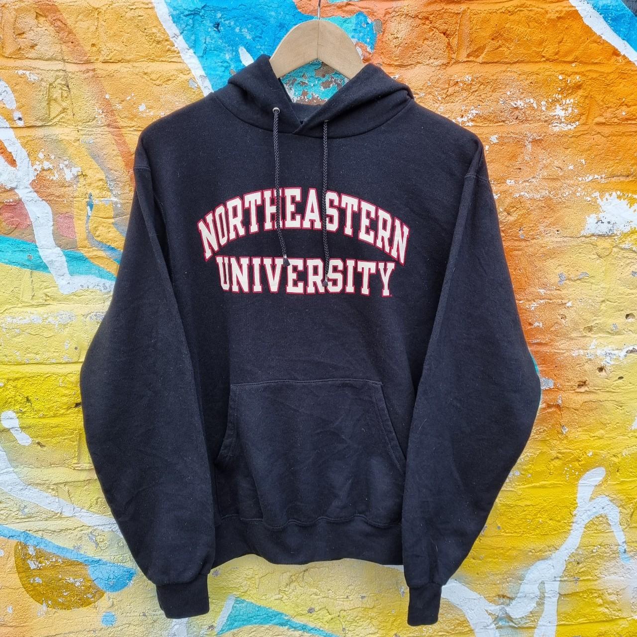 Northeastern University Champion Spellout Hoodie.... - Depop