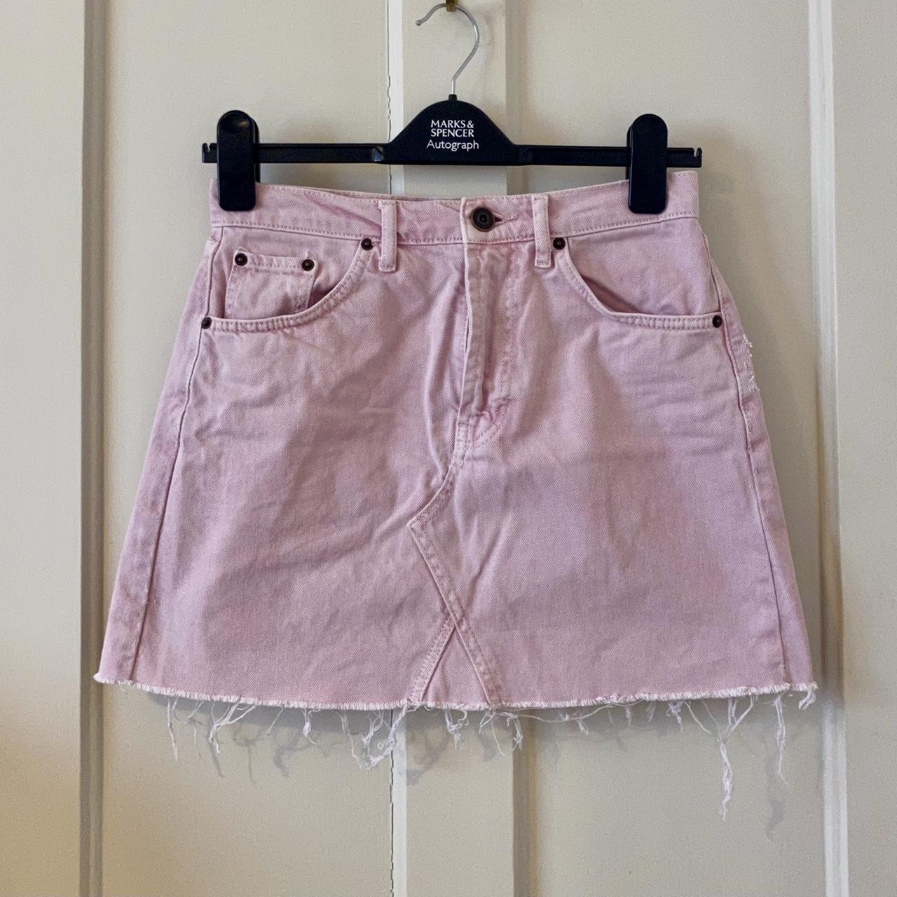 💗 Light Pink Denim Skirt 💗 - Light Pink Denim Skirt... - Depop