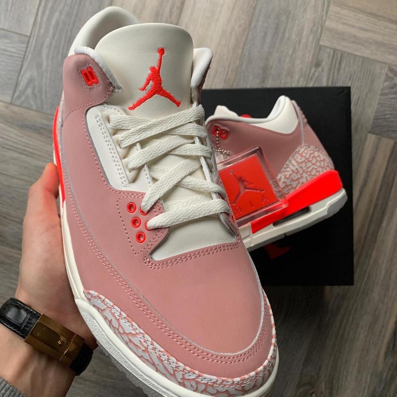 Nike Air Jordan 3 Pink Rust🦩🌸 Sizes 4.5 + 5.5... - Depop