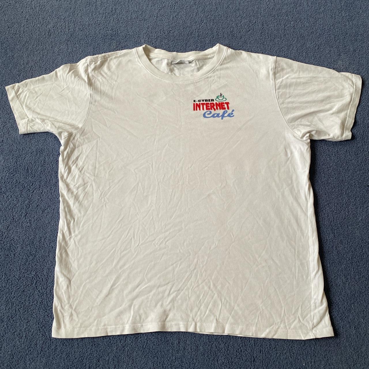 Weekday Internet cafe tee Size Large Condition:... - Depop
