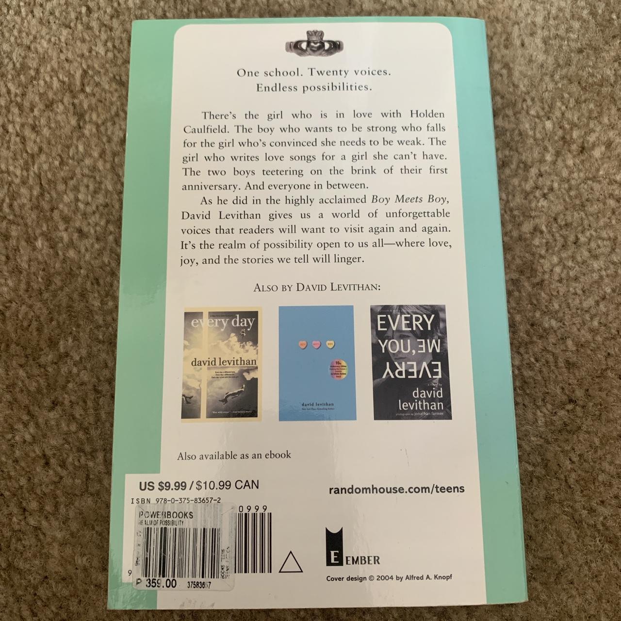 realm of possibility by david levithan #booktok... - Depop