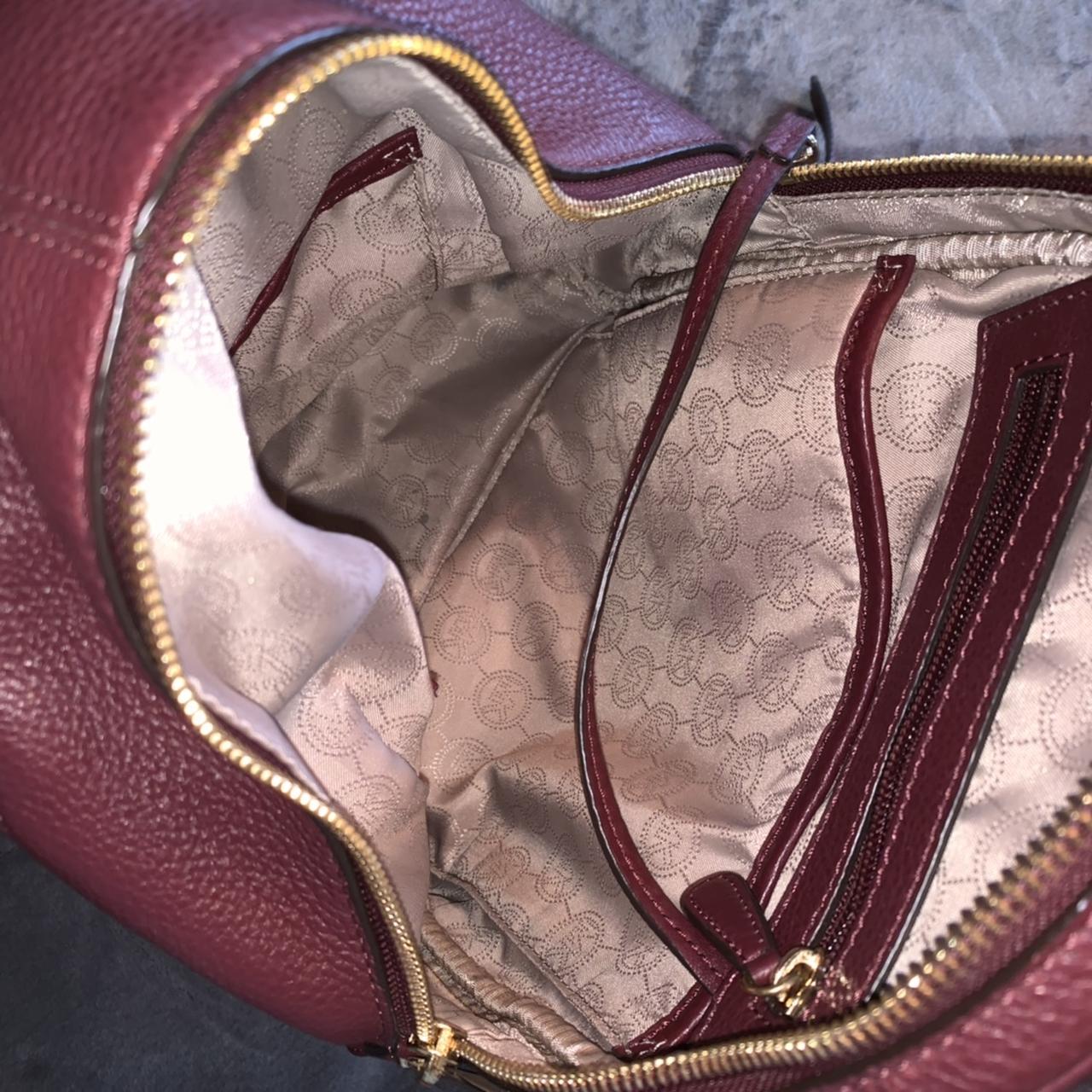 AUTHENTIC MICHAEL KORS MAROON BACKPACK worn a... - Depop
