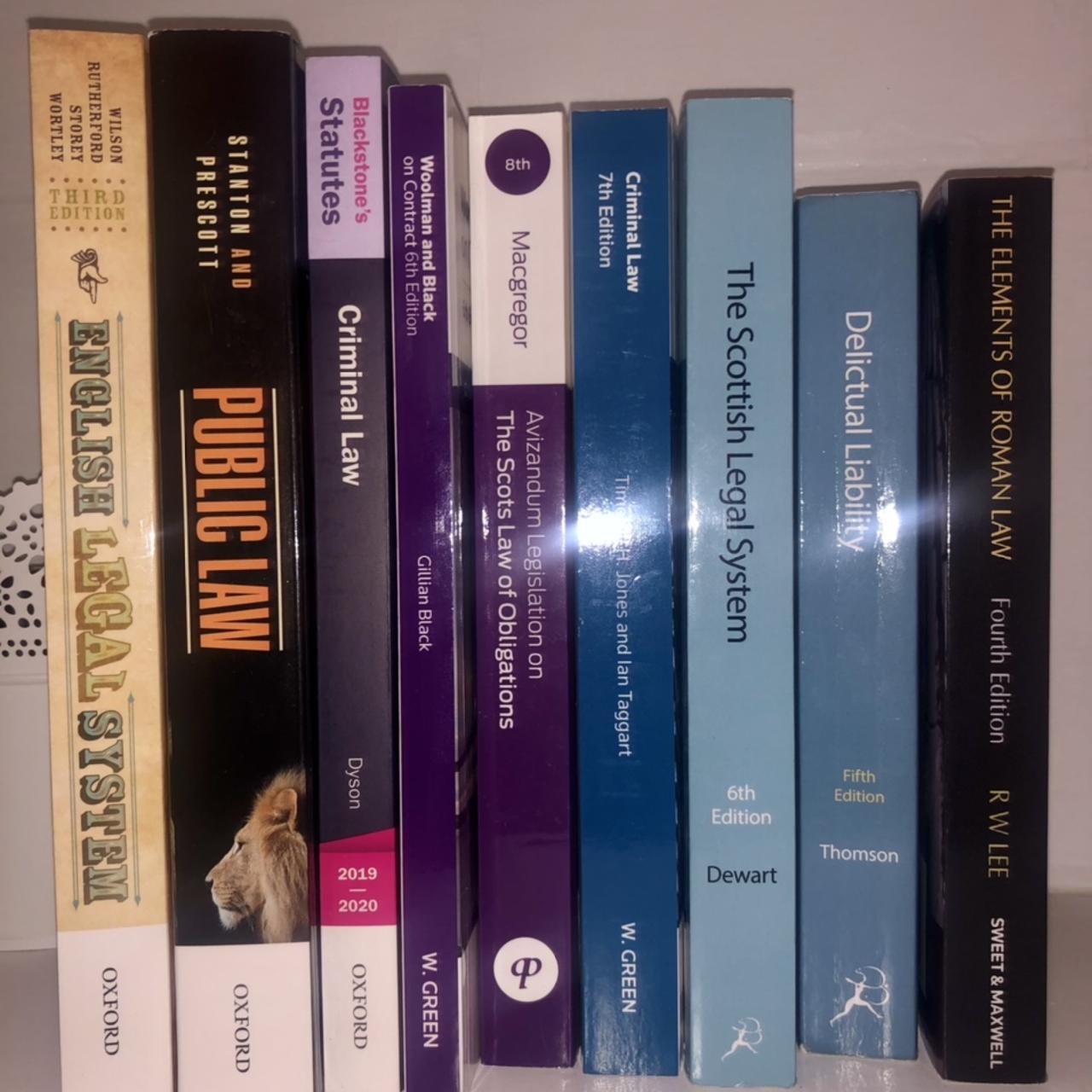 Various Scots and English law books - - English... - Depop