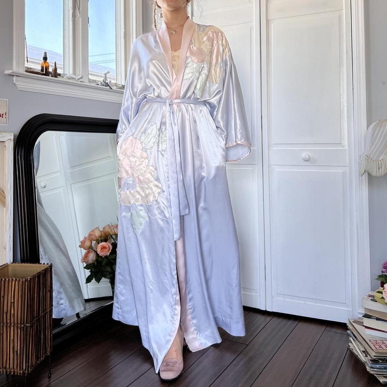 Natori Women's Purple and Pink Robe | Depop