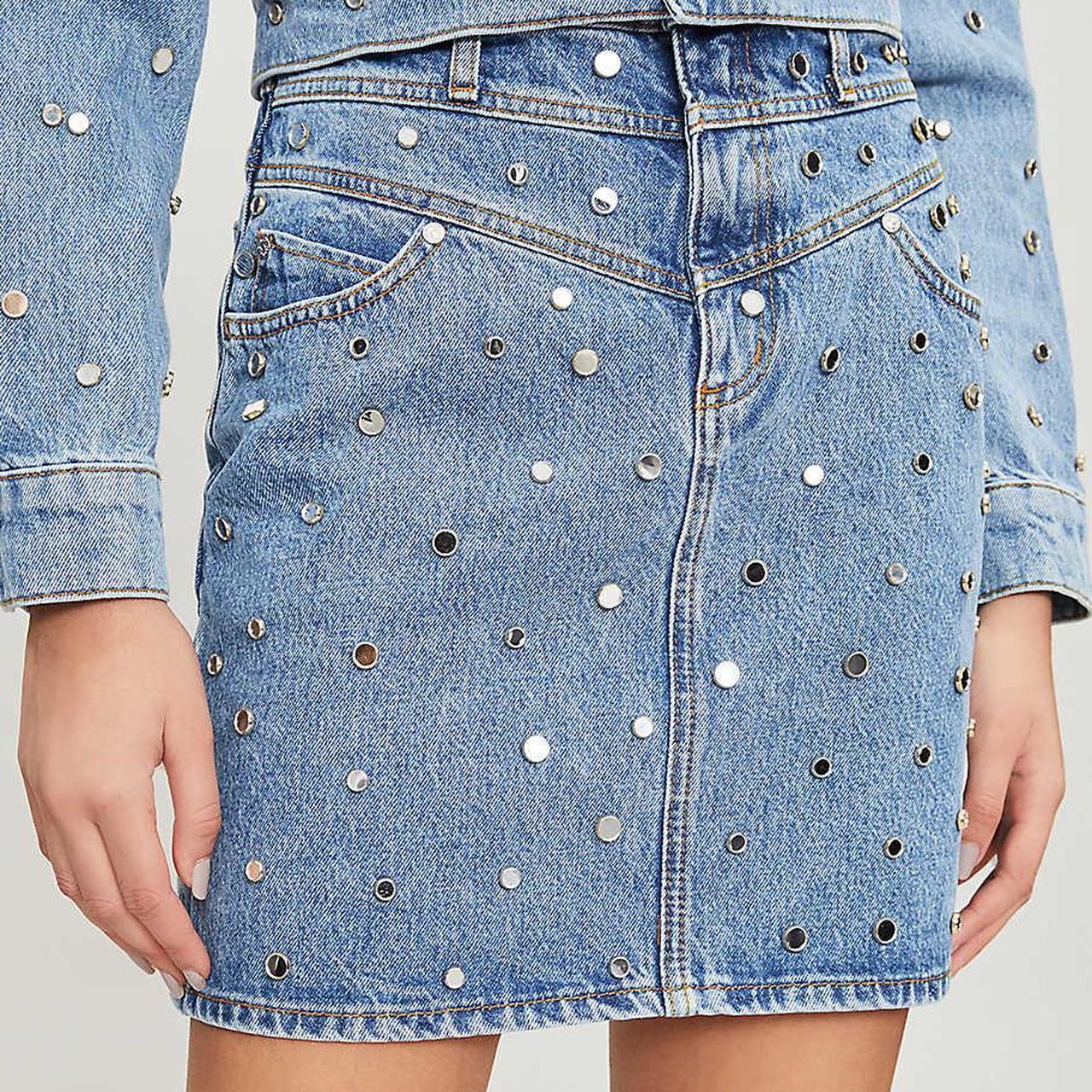 Mirror denim skirt no longer sold Retails $400+ - Depop