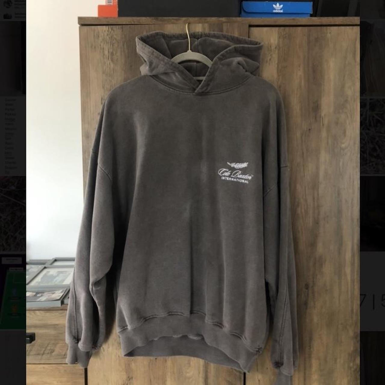 Cole buxton International hoodie washed brown... - Depop