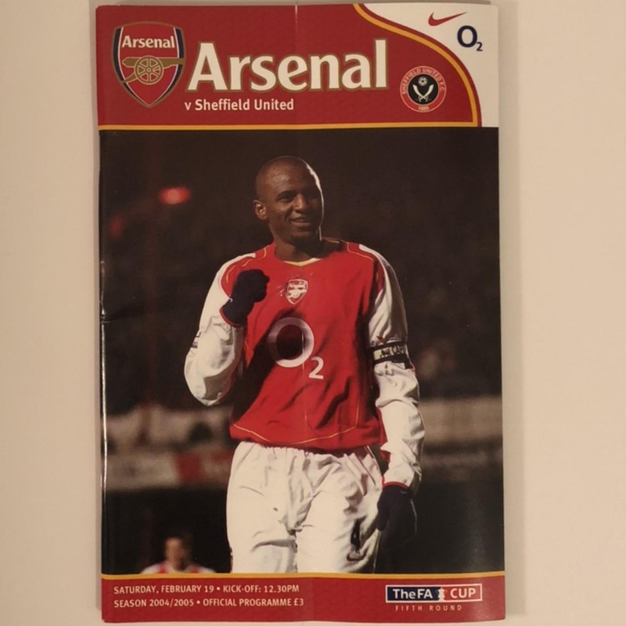 Arsenal vs Sheffield United 2004/05 Match Programme... - Depop