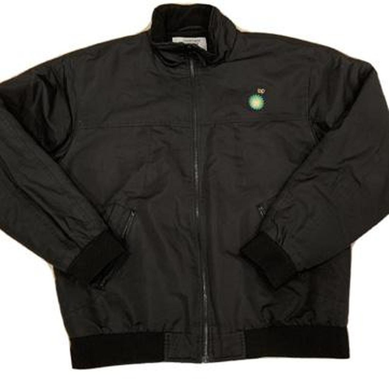 BP British Petroleum Gas Oil Size Large Jacket Coat.... - Depop