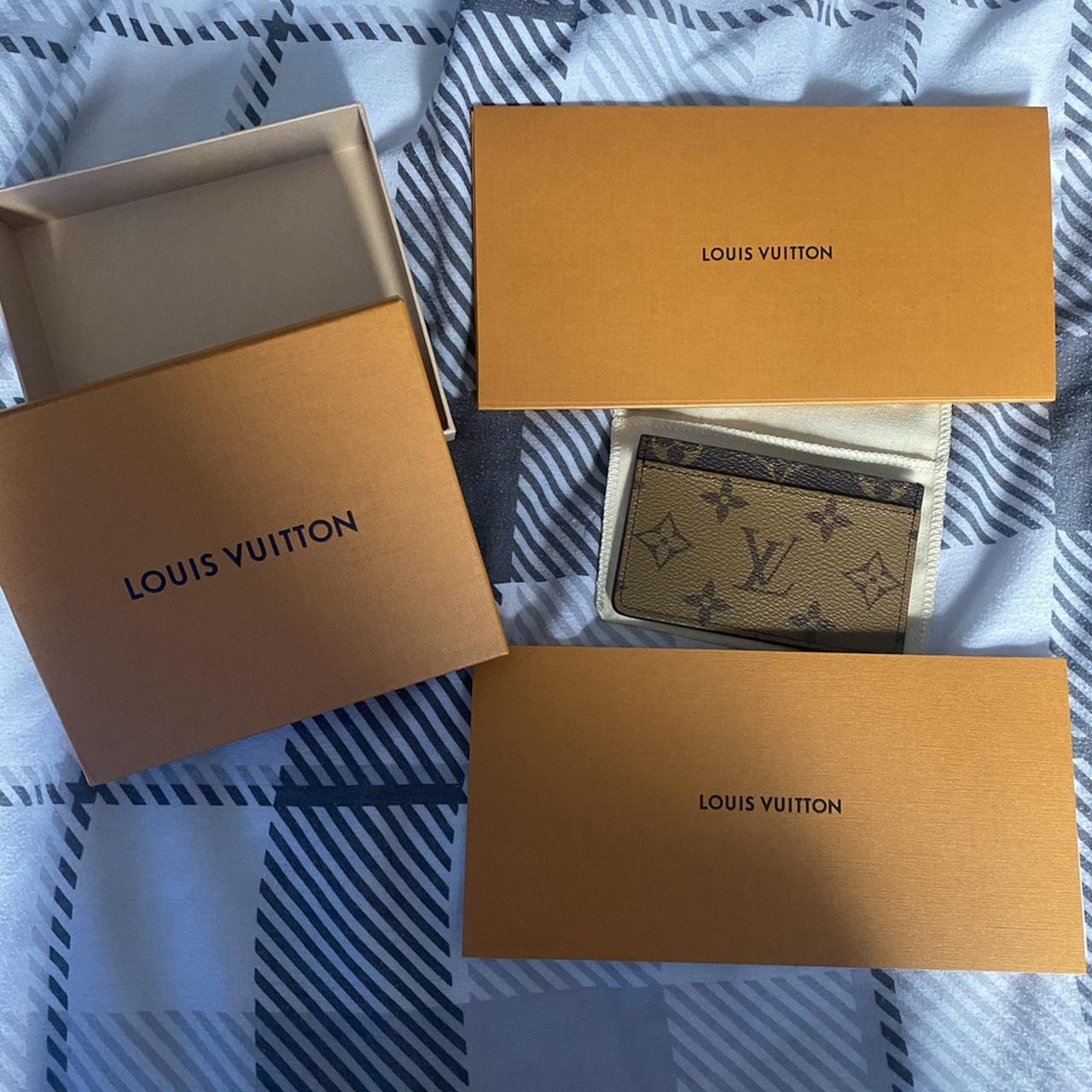 Louis Vuitton card holder - monogram reverse Sold... - Depop