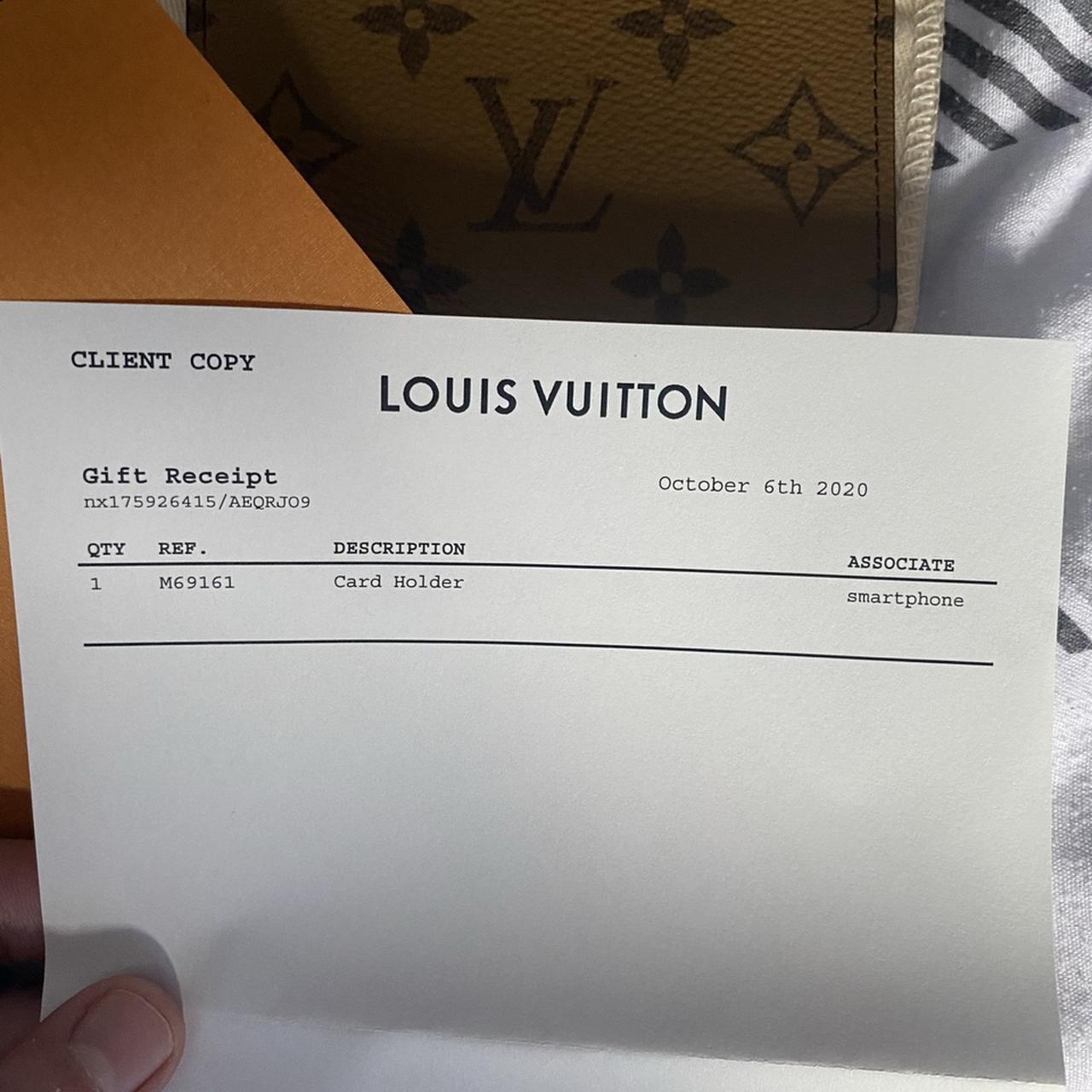 Louis Vuitton card holder - monogram reverse Sold... - Depop
