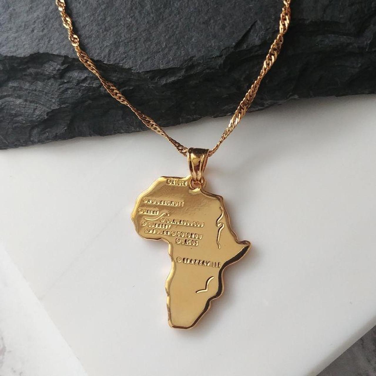 African gold chain African chain Africa continent... - Depop