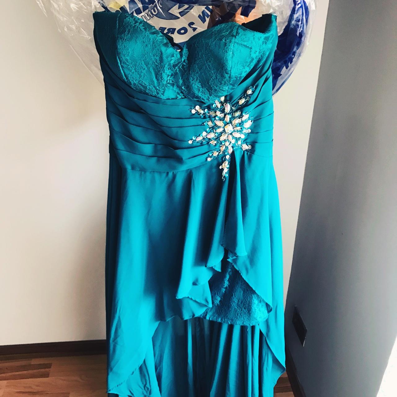 Abito da cerimonia celeste/smeraldo. 🌸🌸 Tubino... - Depop