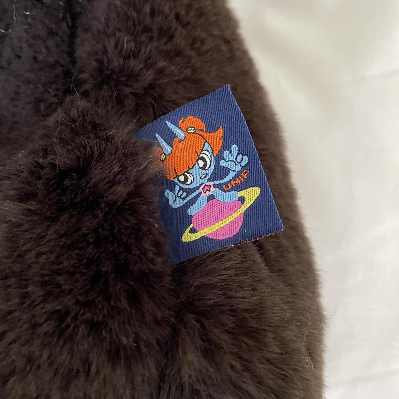 Unif brown faye fluffy bag in perfect condition,... - Depop