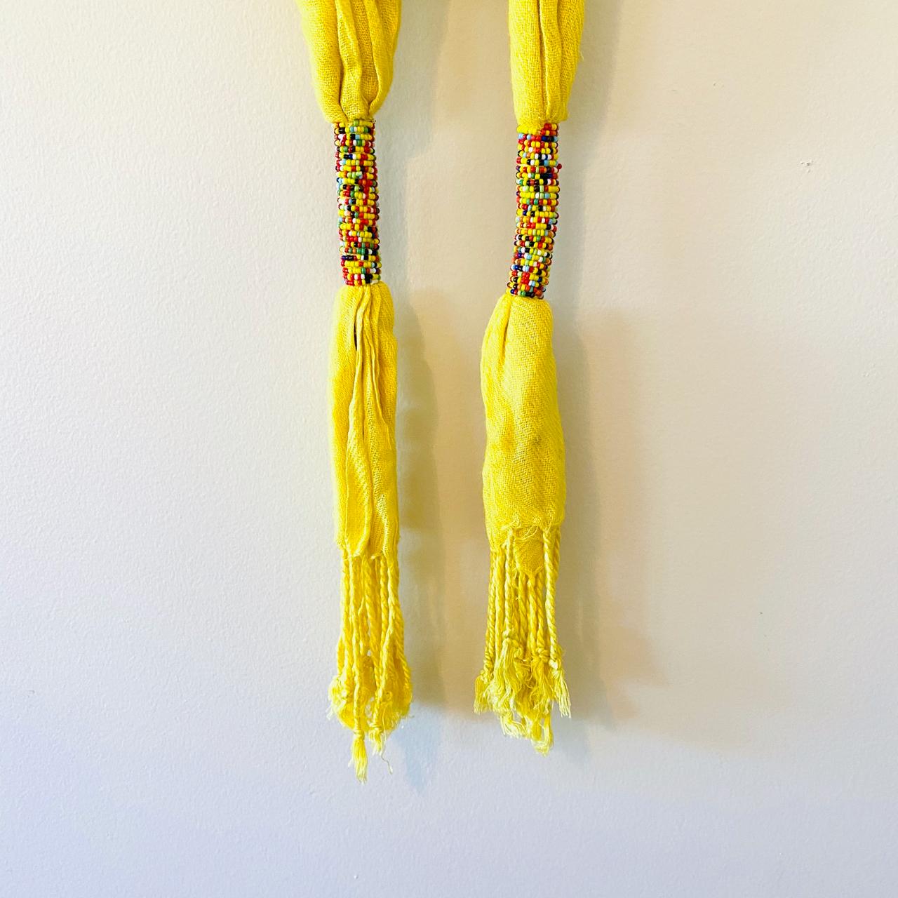 Stunning and unique! Bright yellow colored scarf.... - Depop