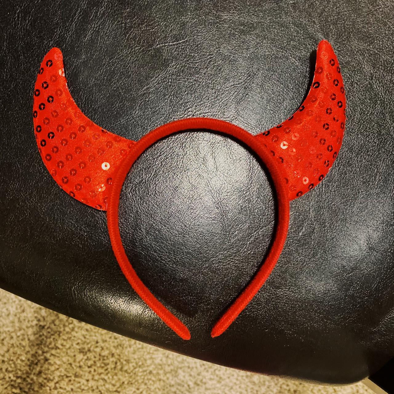 Red devil headband! • • Red sequins sparkly devil... - Depop
