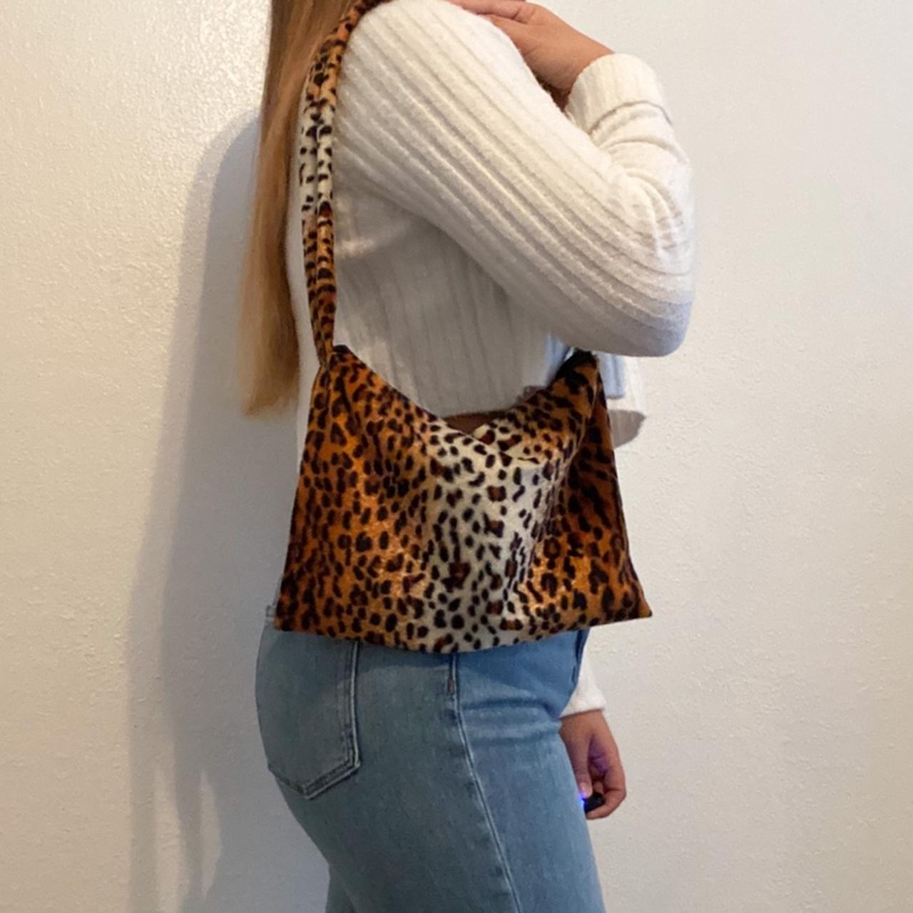 cheetah bag the cutest shoulder bag handmade by me!... - Depop