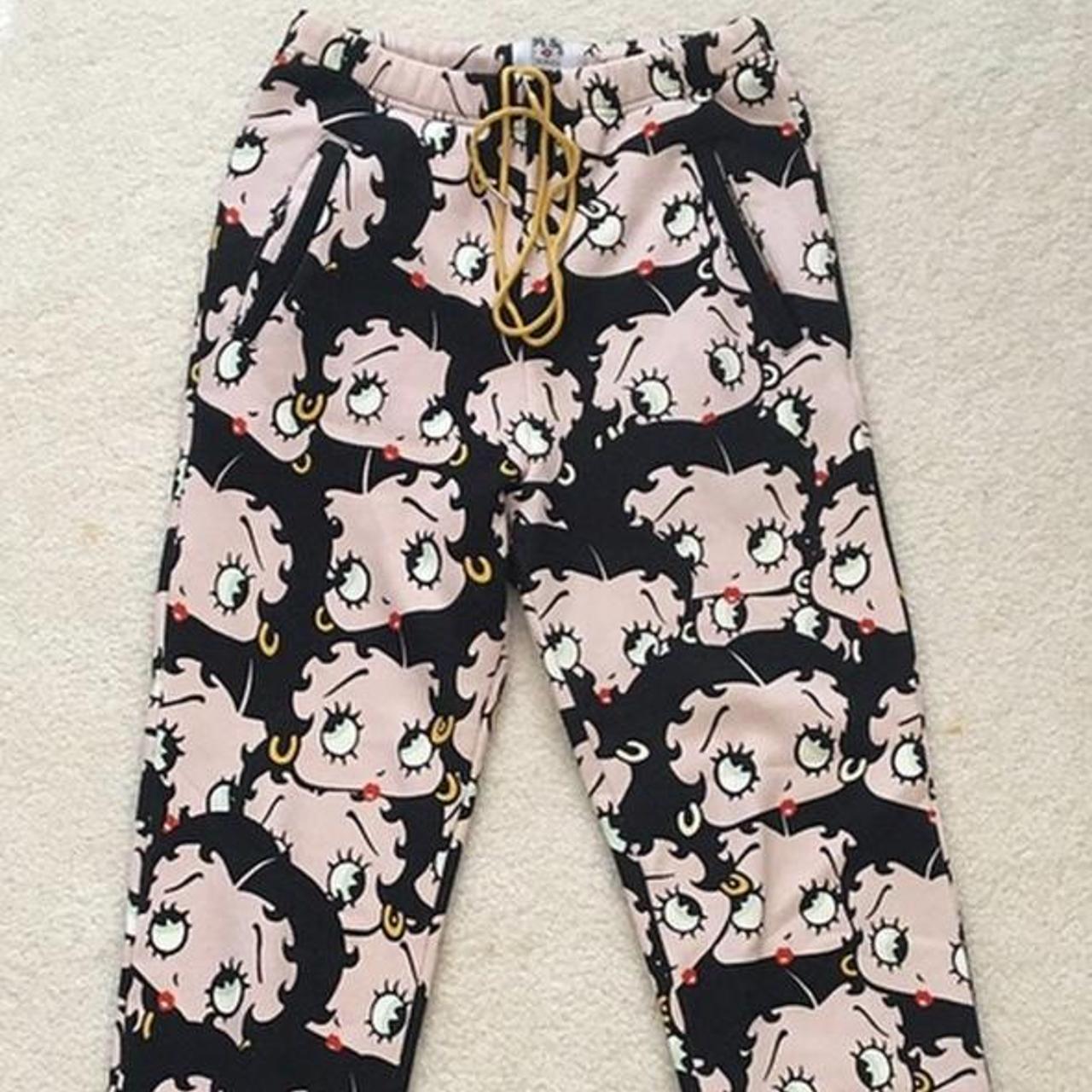 betty boop sweatpants full length about 41" inseam... | Depop