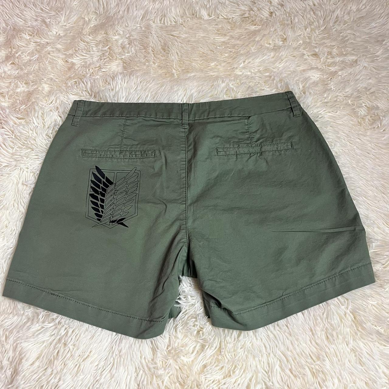 Revamped attack on Titan shorts 🤍💚 Featuring a panel... - Depop