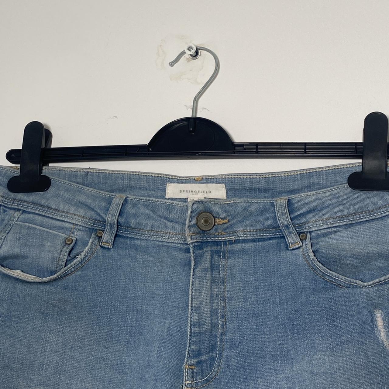 Denim shorts 👖 - Springfield blue denim shorts -... - Depop