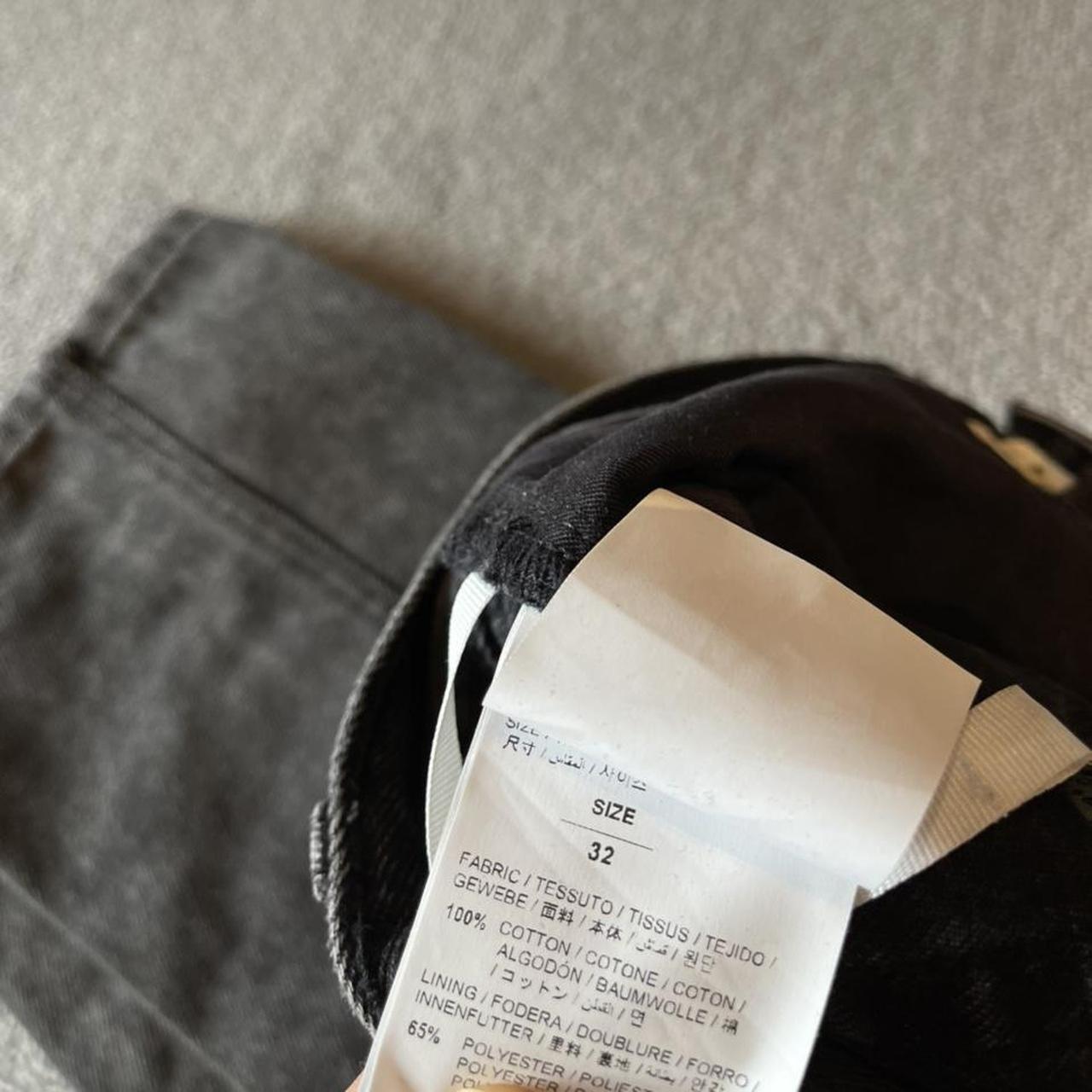 Off White Grey Denim - 32” Waist - Depop