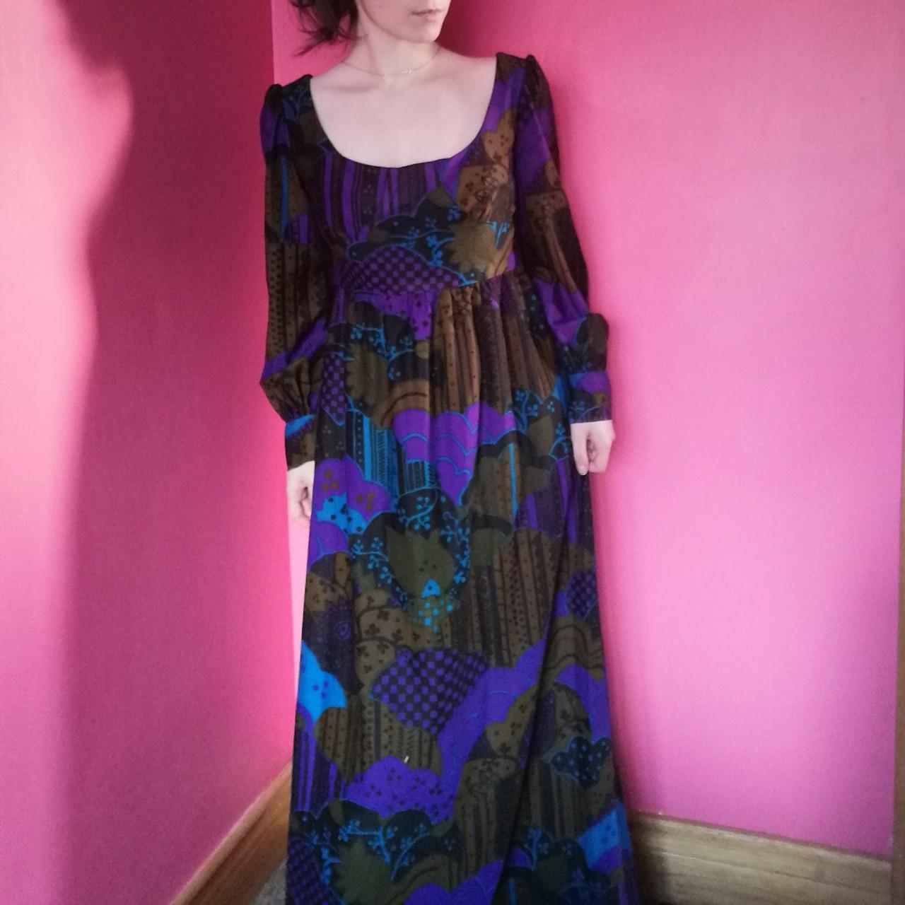 True vintage flower power hippie child maxi dress... | Depop