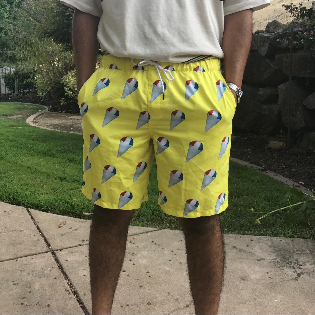 XL EMPYRE WATERPROOF SHORTS WITH DRAWSTRING... - Depop