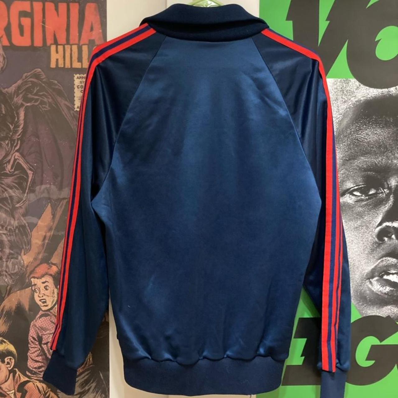 TRUE Vintage 80s Adidas tracksuit bomber jacket! 🕺🏽👾... - Depop