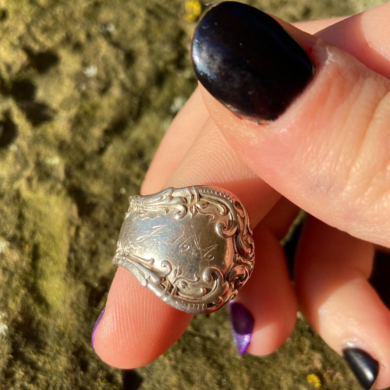 Chunky silver spoon ring! Sterling Silver *has... - Depop
