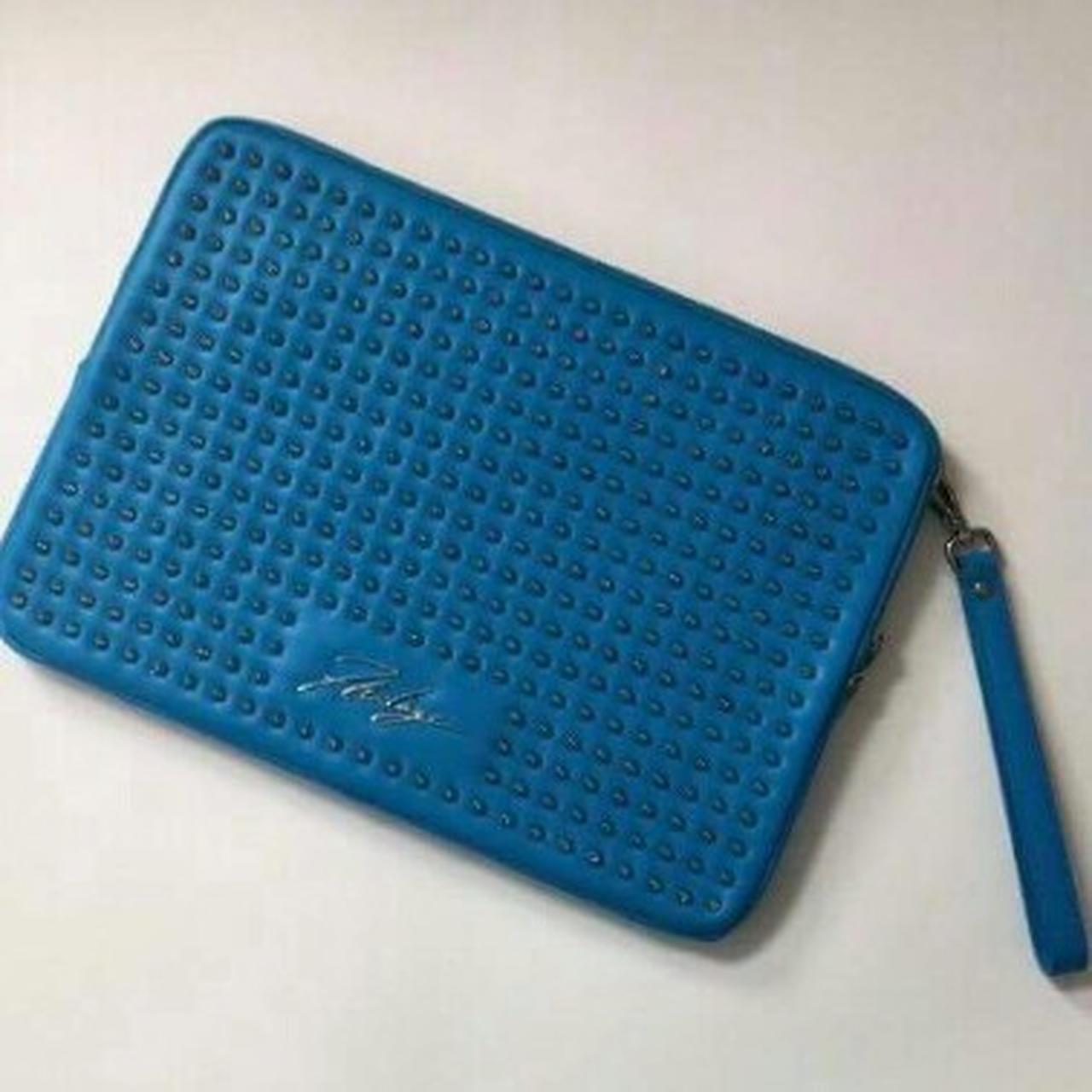 New macbook air 13 blue studded case// Shipping... - Depop