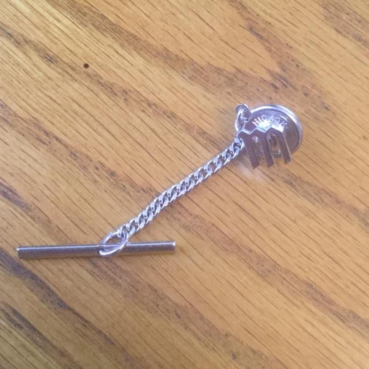 Initial M tie tac pin. Marked Hickok... - Depop