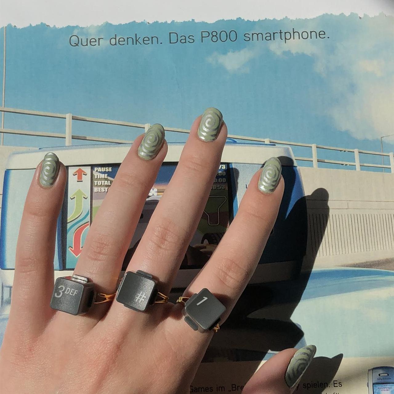 the caller rings 📞 • handmade rings with repurposed... - Depop