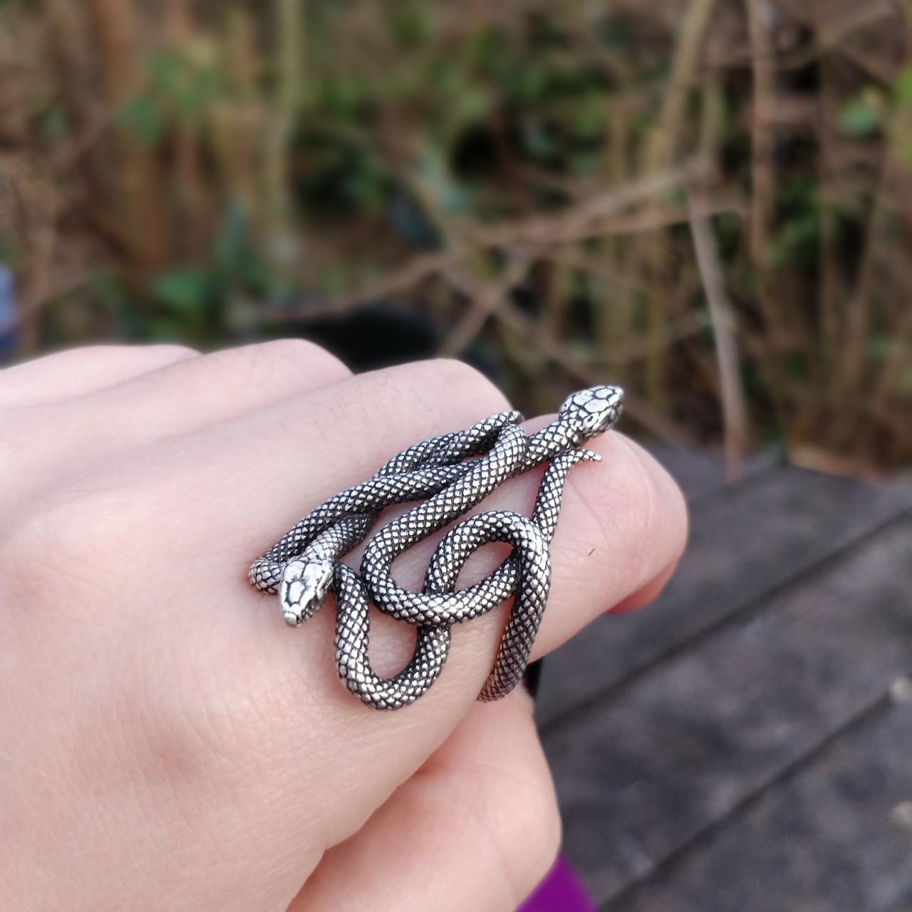 Snake Ring 🐍🐍🐍🐍 90s vibe Cosmic hippy goth... - Depop