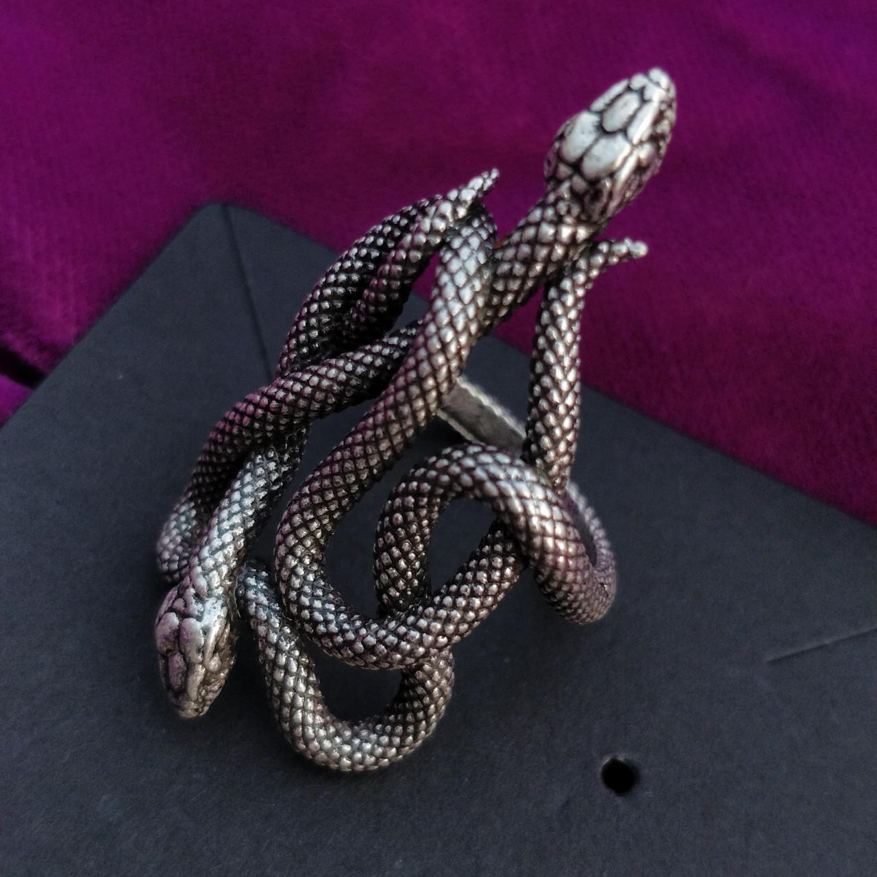 Snake Ring 🐍🐍🐍🐍 90s vibe Cosmic hippy goth... - Depop