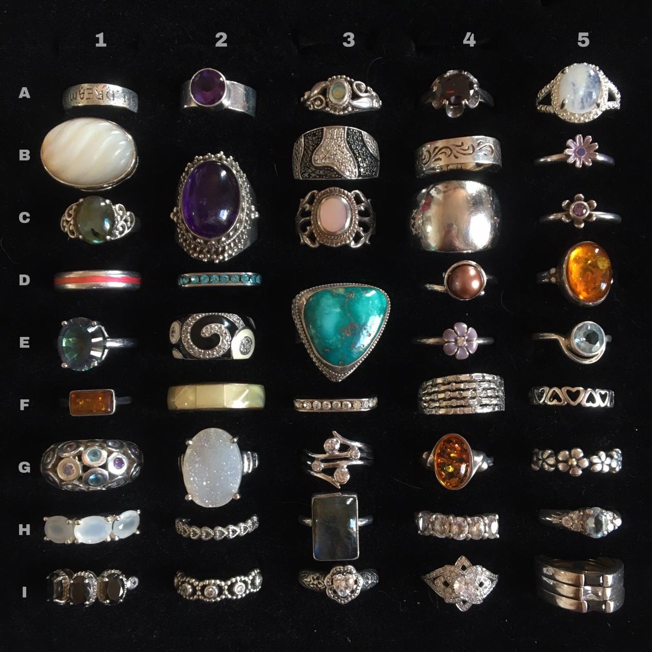 GENUINE STERLING SILVER RINGS Prices & sizes... | Depop