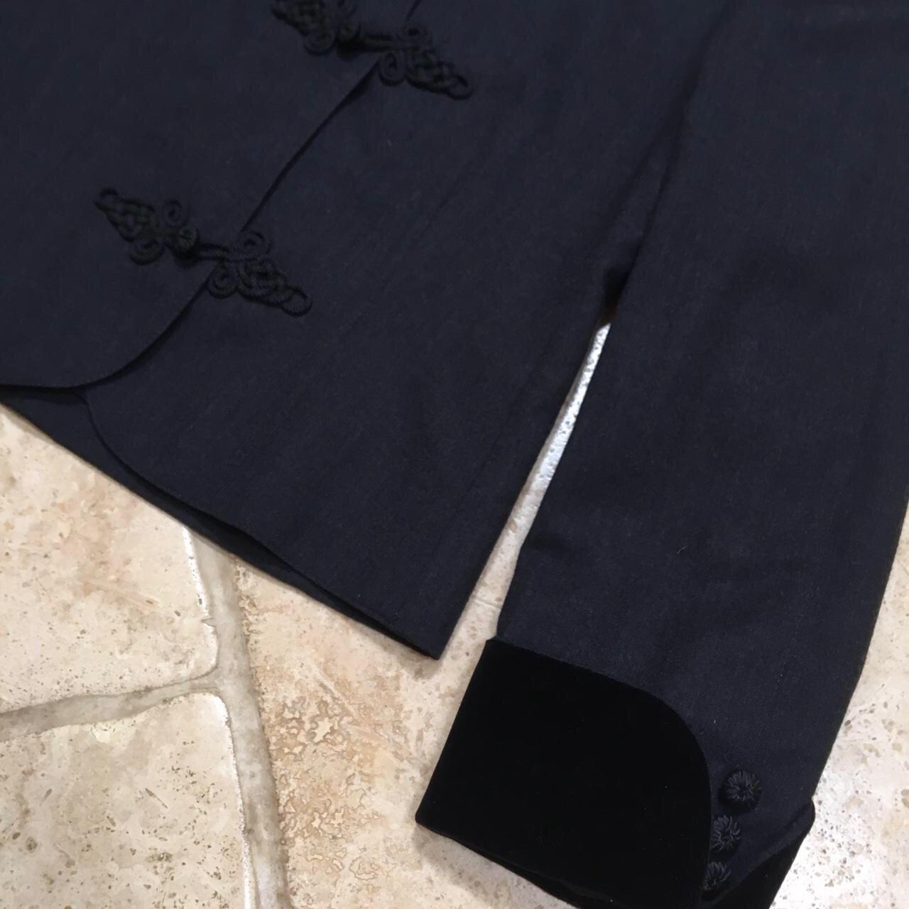 Jaeger vintage 1980s wool blazer Tag uk 8 Mandarin... - Depop