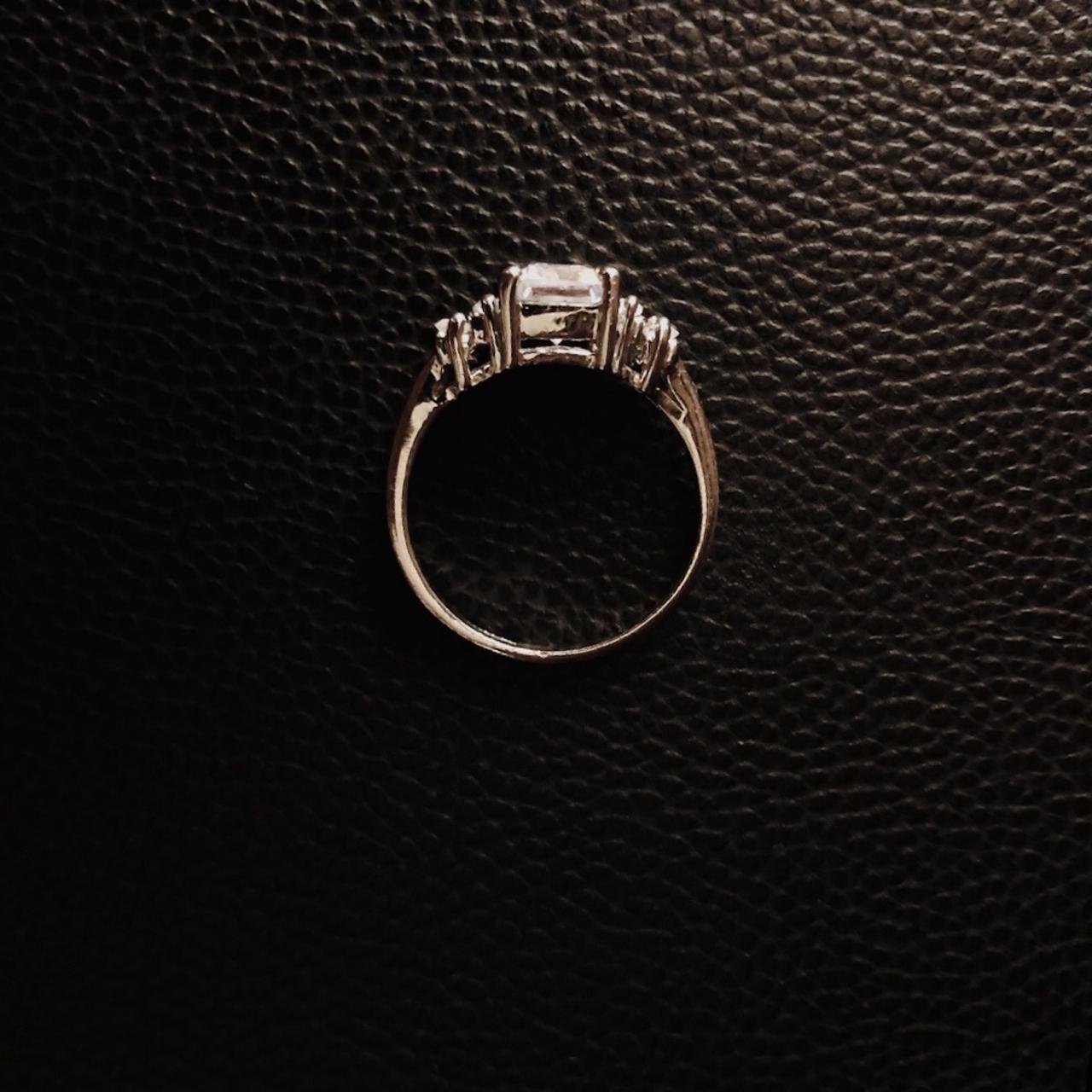 Cubic Zirconia Costume Engagement Ring ️size... - Depop