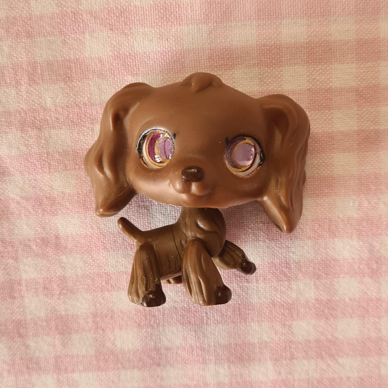 💕Spaniel LPS custom 💕 Custom glass eye littlest pet... - Depop