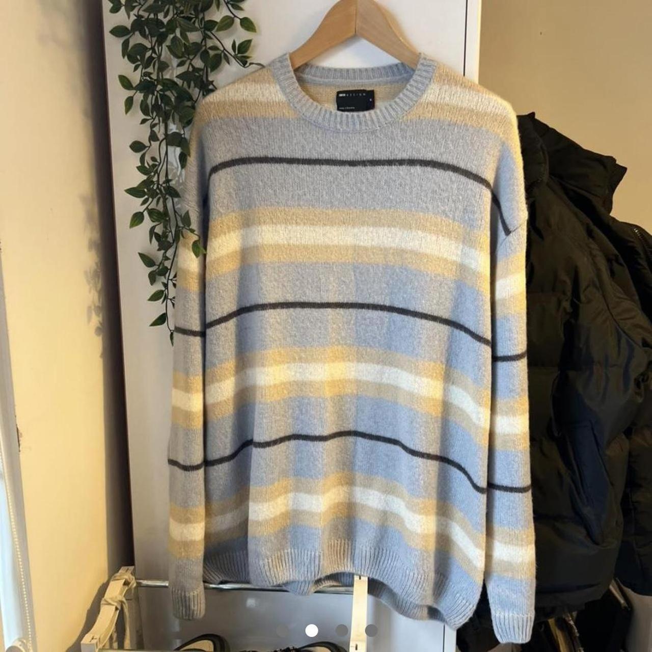 ASOS Design stripe knitted jumper. So so comfy just... | Depop