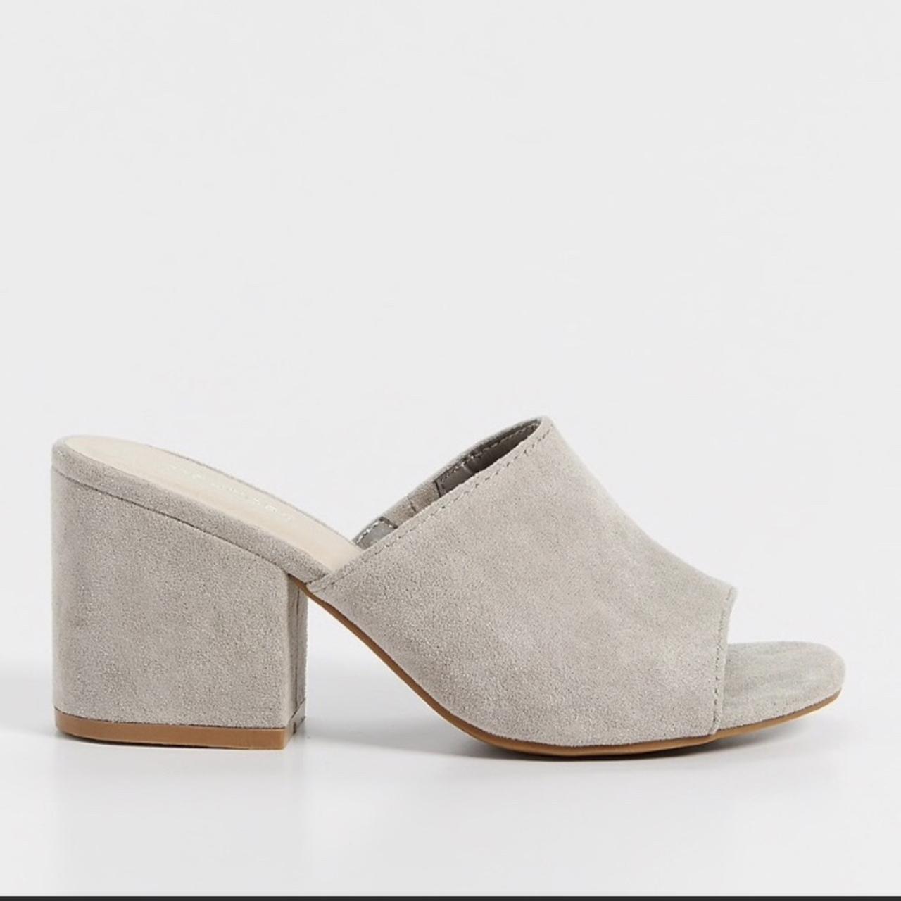 Suede block mules. Brand new. Never worn. - Depop