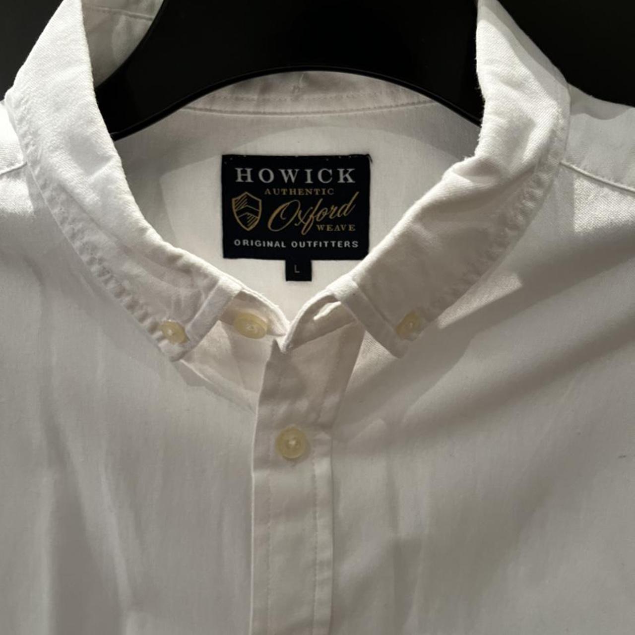Howick Short sleeve white Oxford Shirt Medium Never... - Depop