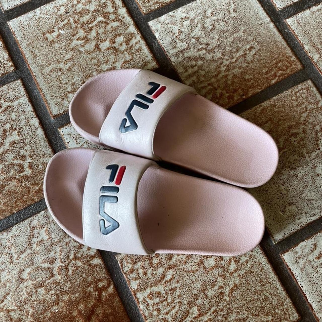Fila Women’s Drifter Slide Sandal - light pink color... - Depop