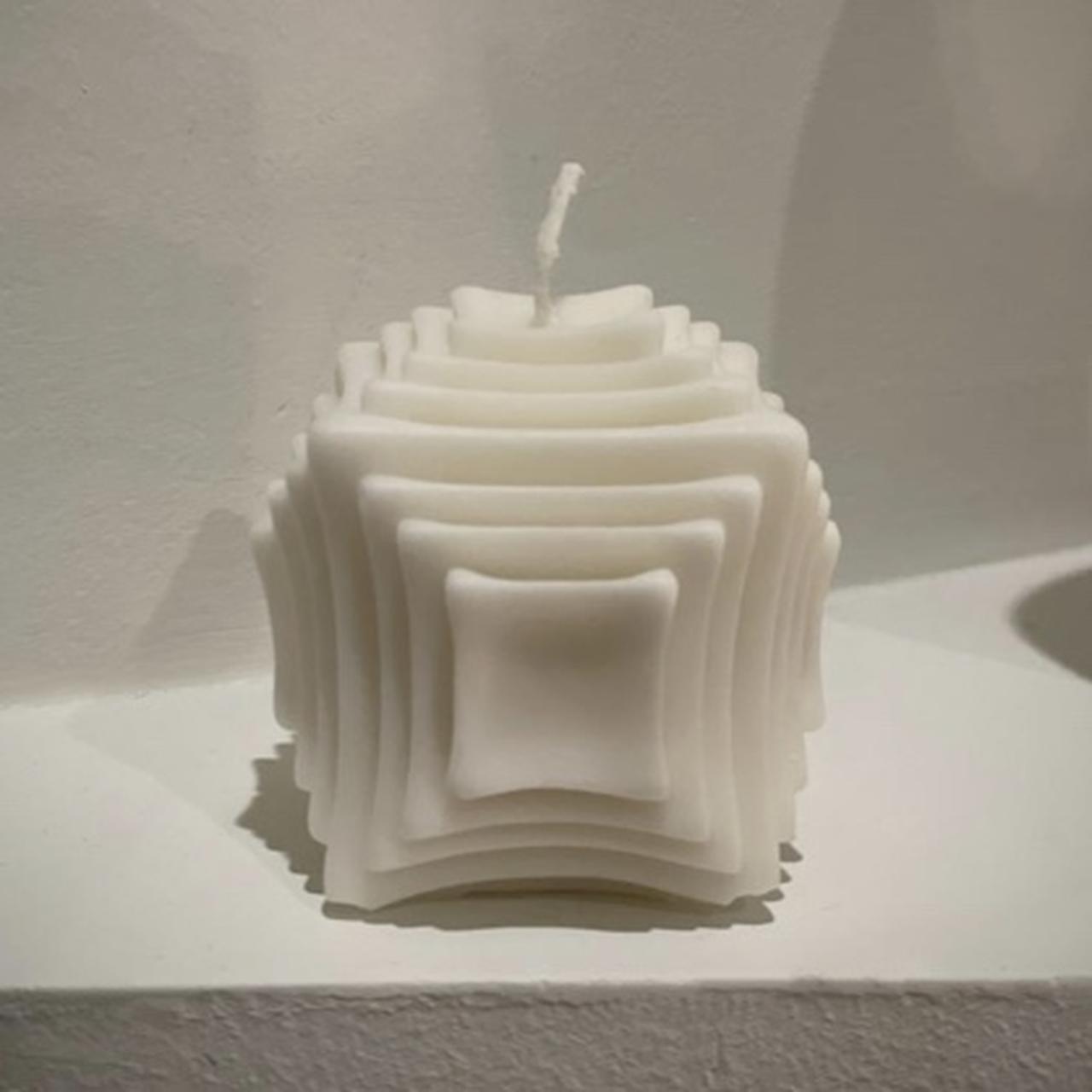 Geometric Shaped 3D Square Organic Soy Sculpted... - Depop